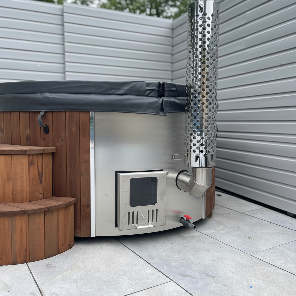 Arbour 200 Integrated Wood Fired Hot Tub By EmbaWood - Better Living ...